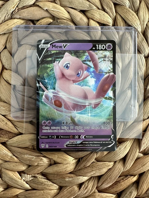 CARTE POKEMON MEW V 069/189 Ultra Rare V Epée et Bouclier 3 EB03 FR EUR ...