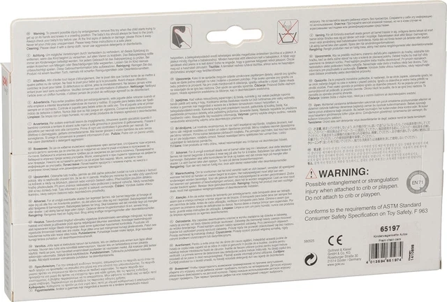 GOKI 65197 PRAM Chain Cars Colourful Cars Made of Maple and Beech Wood ...