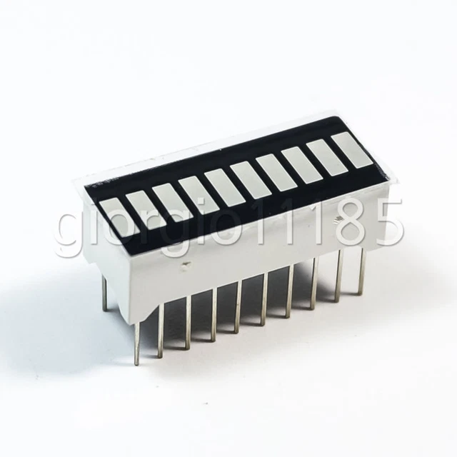 10PCS 10-SEGMENT RED LED Bargraph Array Display Bright Bar Graph $7.64 ...