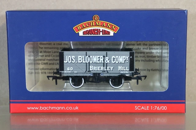 BACHMANN 37-100S JOSEPH Bloomer Brierley Hill 7 Planche Open Wagon 60 ...