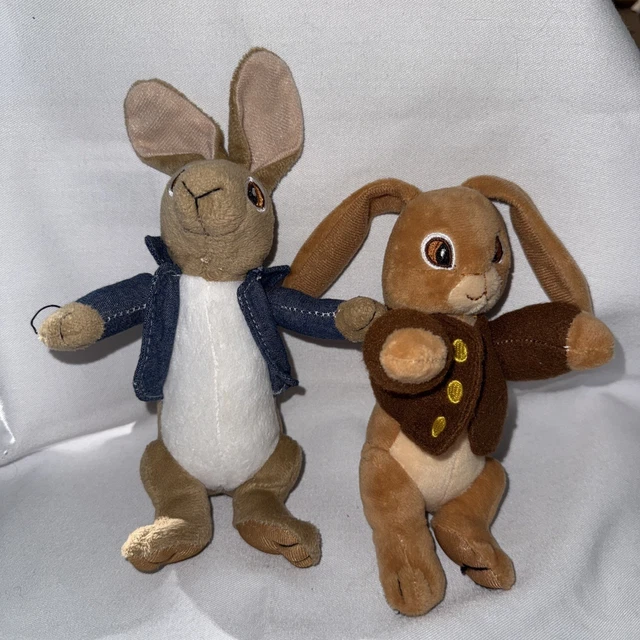 PETER RABBIT & Benjamin Bunny Plush Stuffed Toys Beatrix Potter Cadbury ...