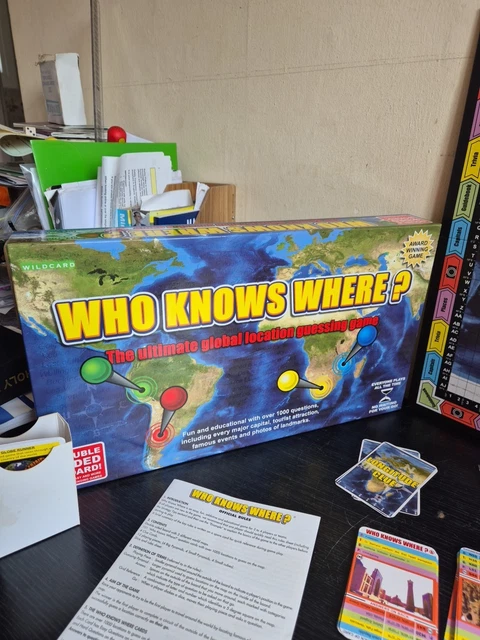 WHO KNOWS WHERE ? : Global Guessing Game By Wildcard £15.00 - PicClick UK