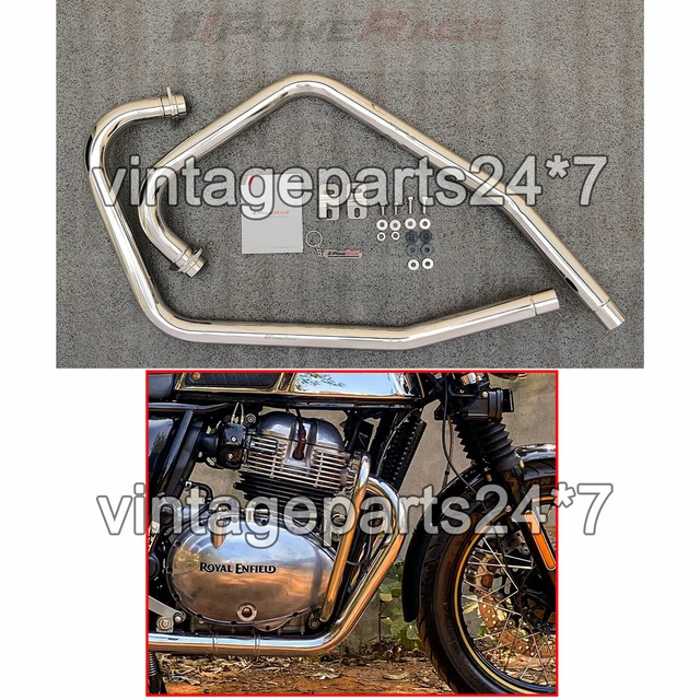 ROYAL ENFIELD GT & Interceptor 650 cc SS LH & RH Krümmerkrümmer Poliert ...