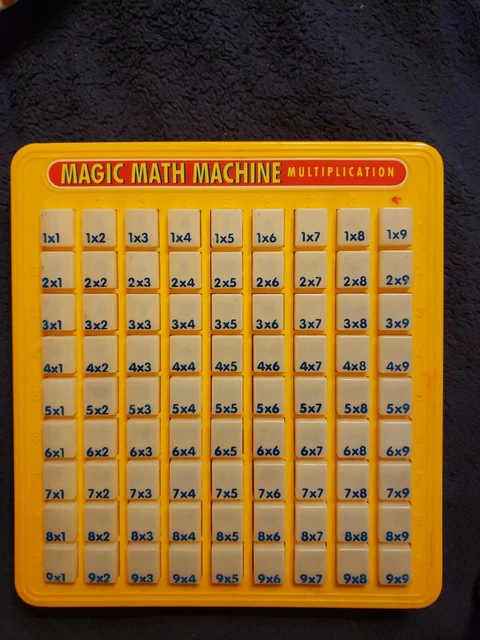 VINTAGE 1993 MAGIC Math Multiplication Machine Educational Lanard ...