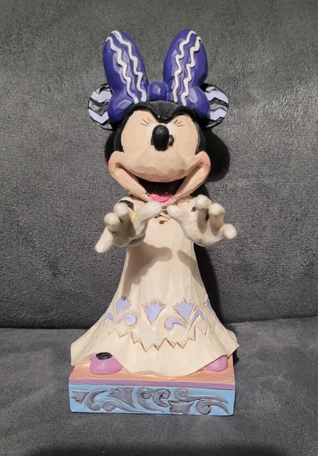DISNEY TRADITIONS MINNIE Mouse 'Scream Queen' Figurine 6007078 Unboxed ...