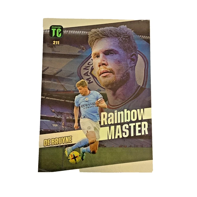 PANINI FOOTBALL TOP Class Kevin De Bruyne Rainbow Master Manchester ...