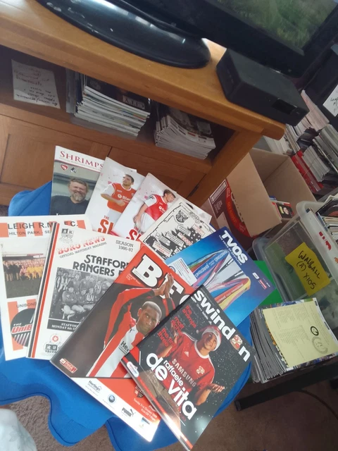 MORECAMBE X 11 Home & Away Football Programmes (Bulk Lot 1) All Listed ...