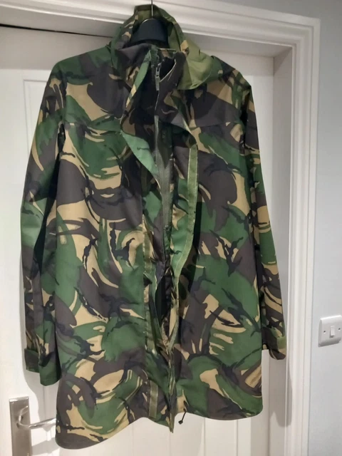 BRITISH ARMY MILITARY Woodland DPM Combat Waterproof Jacket / Coat £14. ...