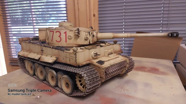 HENG LONG 1/16 RC German Early Tiger 1 Tank Metal Gear EUR 378,07 ...