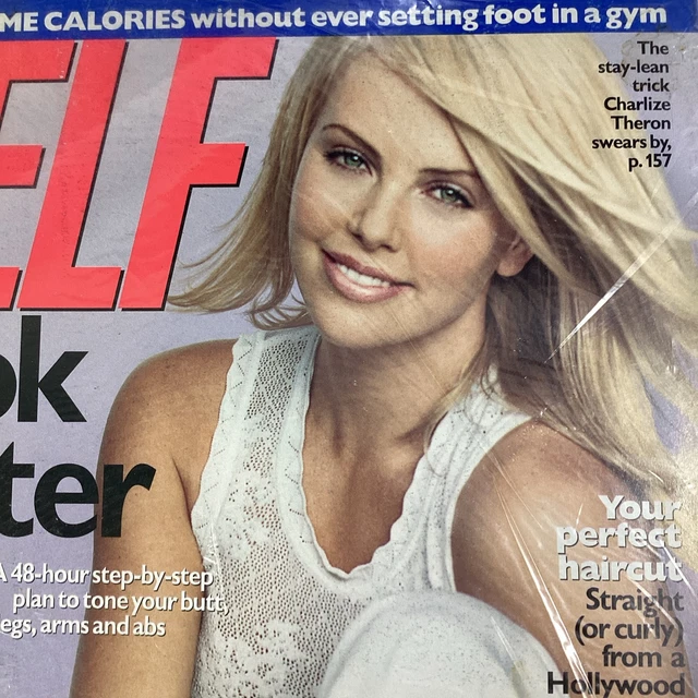 SELF MAGAZINE 2002 Charlize Theron Fashion Health Sealed New Old Stock ...