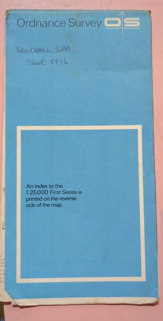 VINTAGE OS ORDNANCE Survey Map Sheet Nbr TF 16 Woodhall SPA £2.95 ...