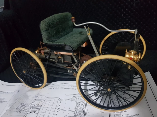 A FRANKLIN MINT scale model of a 1896 Ford Quadricycle, Ford's first ...