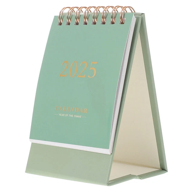 STANDING FLIP DESKTOP Calendar Mini 2025 Small 2024-2025 Office £6.85 ...