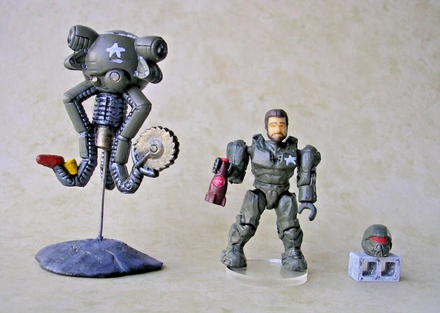 FALLOUT MR GUTSY Soldier Nuka Cola Mega Construx Nanoforce peint sur ...