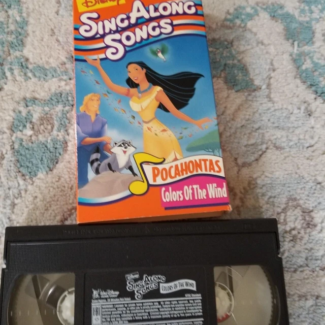 DISNEY SING ALONG Songs VHS Tape Pocahontas Colors Of The Wind £16.46 ...