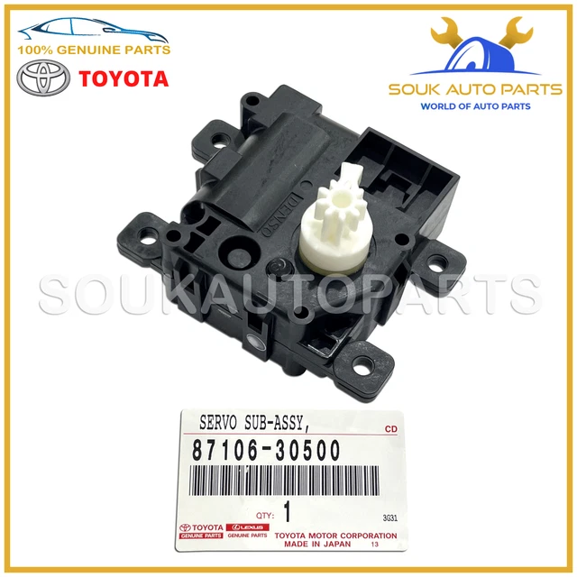 87106-30500 GENUINE TOYOTA DAMPER SERVO SUB-ASSY, AC RADIATOR, NO.1 £96 ...