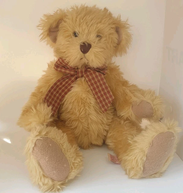 TRADITIONAL JOINTED TEDDY Bear - Metro Soft Toys 17 ins Big Ted plush £ ...