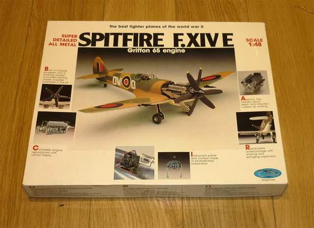 CASADIO 1/48 SCALE Supermarine Spitfire F.XIVe - metal plane kit £59.99 ...