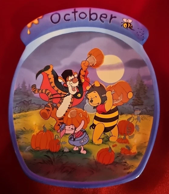BRADFORD EXCHANGE DISNEY Winnie the Pooh Whole Year Through OCTOBER ...