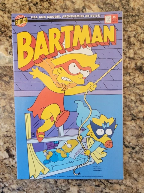 Bartman 1995 Bongo Comics Group Issue 5 Lisa And Maggie Archenemies Of Evil Eur 187