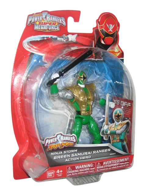 POWER RANGERS SUPER Megaforce Ninja Storm Green Samurai Action Hero ...
