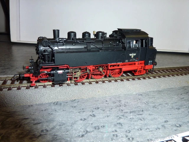 ROCO 73200 DRB BR 64 511 Steam Locomotive, ep II, H0, spares repair ...