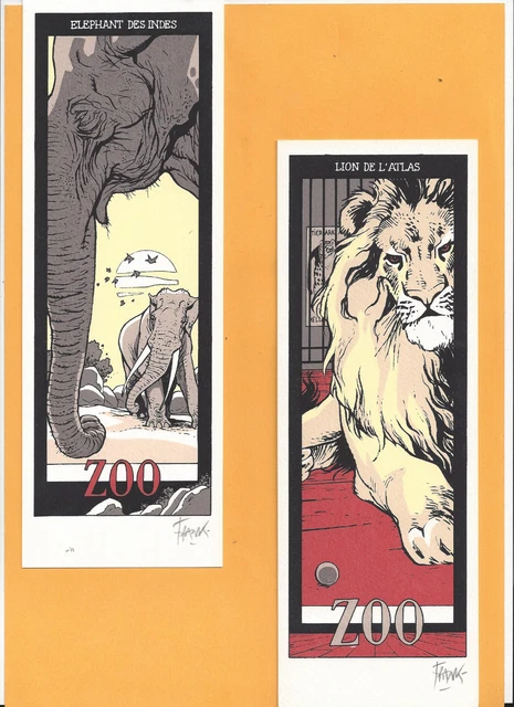 FRANK (BROUSSAILLE / SPIROU) ZOO (6MP) (SERIGRAPHIE N°/Signé) NEUF EUR ...