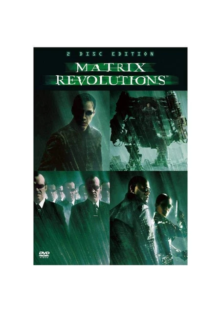 MATRIX REVOLUTIONS DVD 2 Disc Edition Science-Fiction Film Lana ...