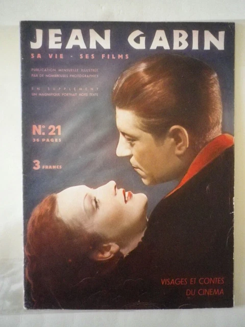 JEAN GABIN Visages et contes du cinéma n° 21 EUR 15,00 - PicClick FR