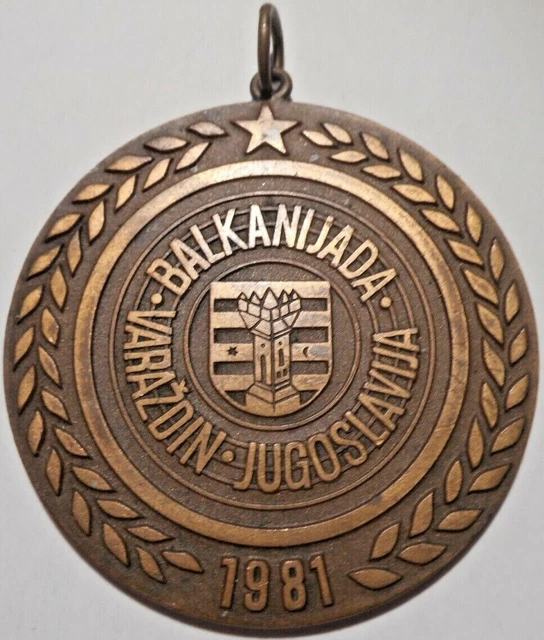 JUGOSLAVIJA,CROATIA VARAŽDIN 1981 Medal For Shooting Games From ...