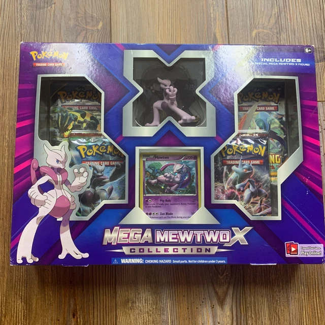 POKEMON TCG MEGA Mewtwo X Figure Collection Box-4 Booster Pack, Mewtwo ...