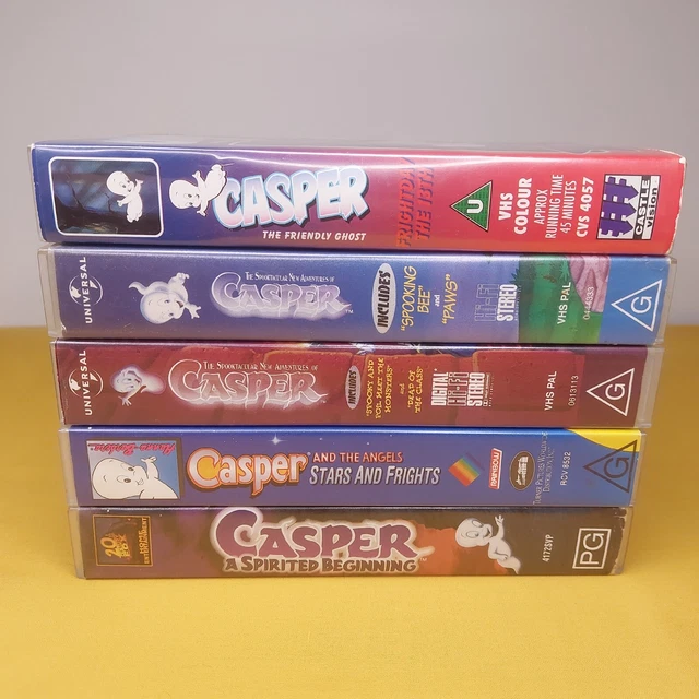 CASPER THE FRIENDLY Ghost Rare VHS Video Tapes (x5) $50.00 - PicClick AU