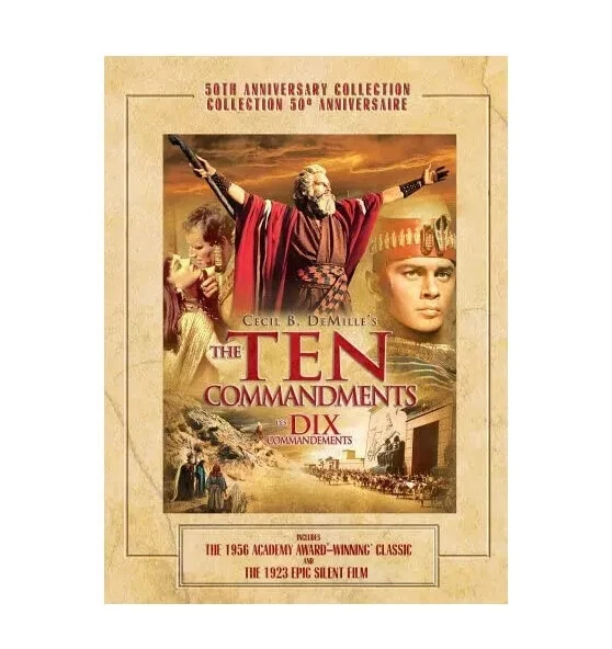 THE TEN COMMANDMENTS 50th Anniversary Collection (DVD) Drama Moses ...