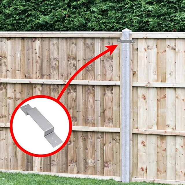 FENCE PANEL CLIPS Fence Post Safety Bracket Galvanized Fence Clip ...