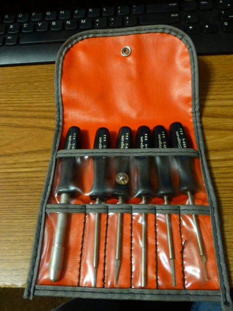 NOS SNAP-ON TT600 6 Piece Electrical Terminal Release Tool Kit w/ Pouch ...