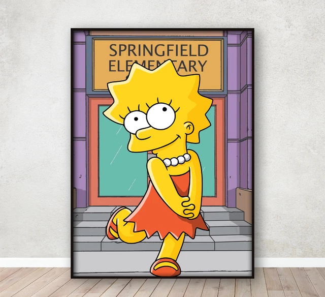 THE SIMPSONS LISA Simpson Poster Bedroom Wall Art Home Decor Print A4 ...