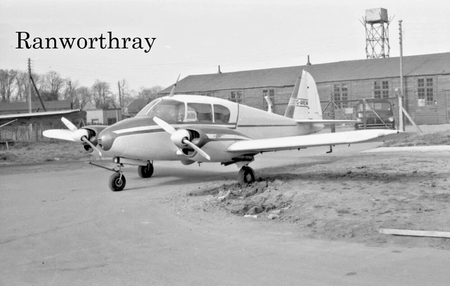 35MM ORIGINAL AIRCRAFT NEGATIVE G-AREW Piper PA-23 Apache 5 c1958 #3600 ...