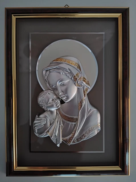 TABLEAU TABLEAU DE la Vierge Marie avec l'Enfant - Certificat ...