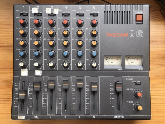 TASCAM M06 VINTAGE Stereo Vu Mixer Preamp Equalizer $250.00 - PicClick CA