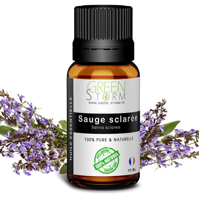 HUILE ESSENTIELLE DE Sauge sclarée - 100% pure et naturelle - HEBBD - Green-stor EUR 4,70 ...