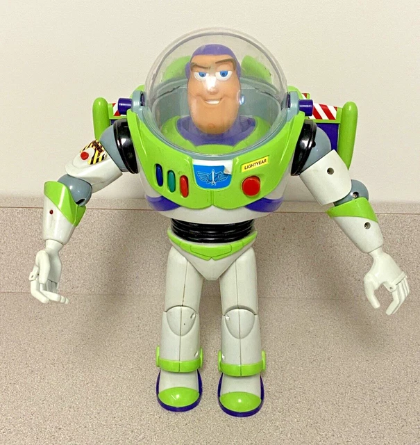 BUZZ LIGHTYEAR DISNEY Pixar 12" Thinkway Toy Story Lights Sound Works ...