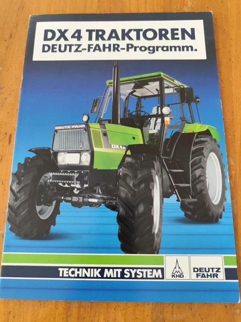 DEUTZ FAHR DX4 Traktoren Programm Deutsch prospekt traktor tractor brochure 28 EUR 12,90 ...