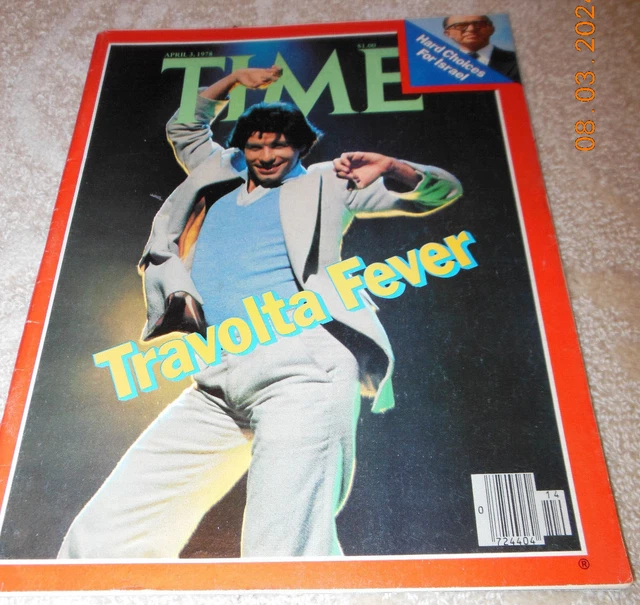 JOHN TRAVOLTA TIME Magazine 1978 April Olivia Newton GREASE Saturday ...