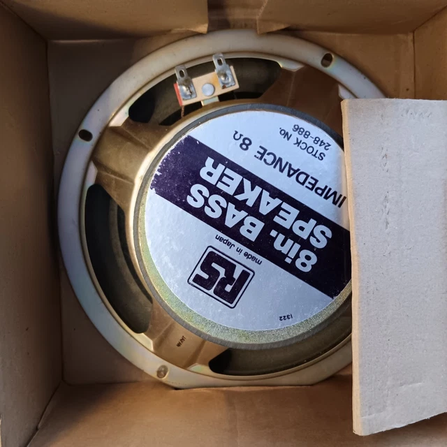 RS 8& BASS Speaker, High Frequency Tweeter And Crossover. Unused Old ...