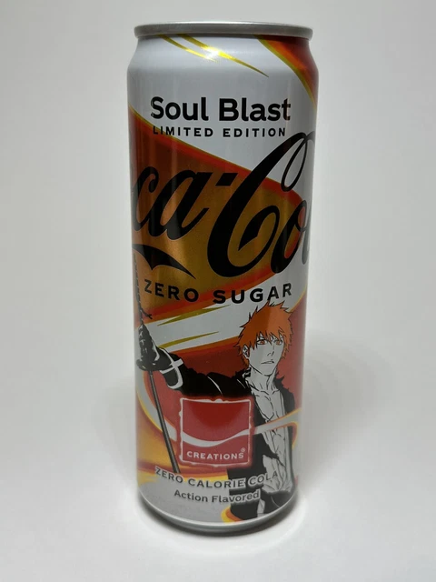 COCA COLA ZERO Sugar Japan Soul Blast Limited Edition Soda Can *Brand ...