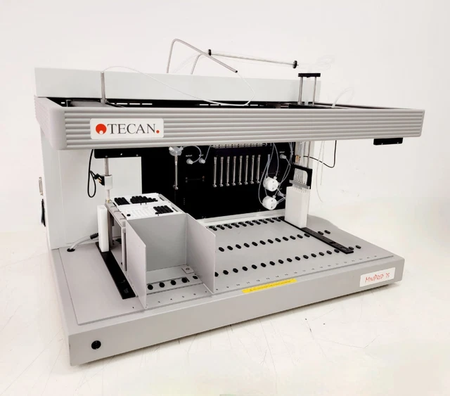 TECAN MINIPREP 75 MSP 9500 laboratorio processore campione gestore ...
