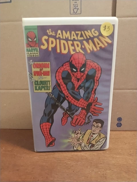 VINTAGE VHS THE Amazing Spider-Man The Cartoon Origin Of Spider Man ...