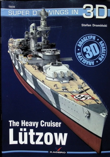 STEFAN DRAMINSKI / The Heavy Cruiser Lutzow Super Drawings in 3D 1st ed ...