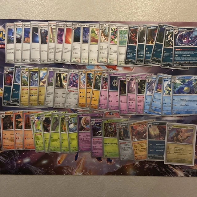55CARTES POKÉMON FULL Set complet co/unco/rares EV6.5 Fable Nébuleuse ...