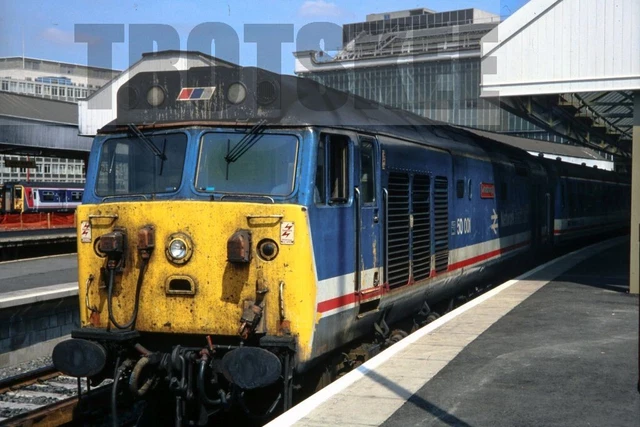 35MM SLIDE BR British Rail Diesel Loco Class 50 50001 Waterloo Stn 1990 ...